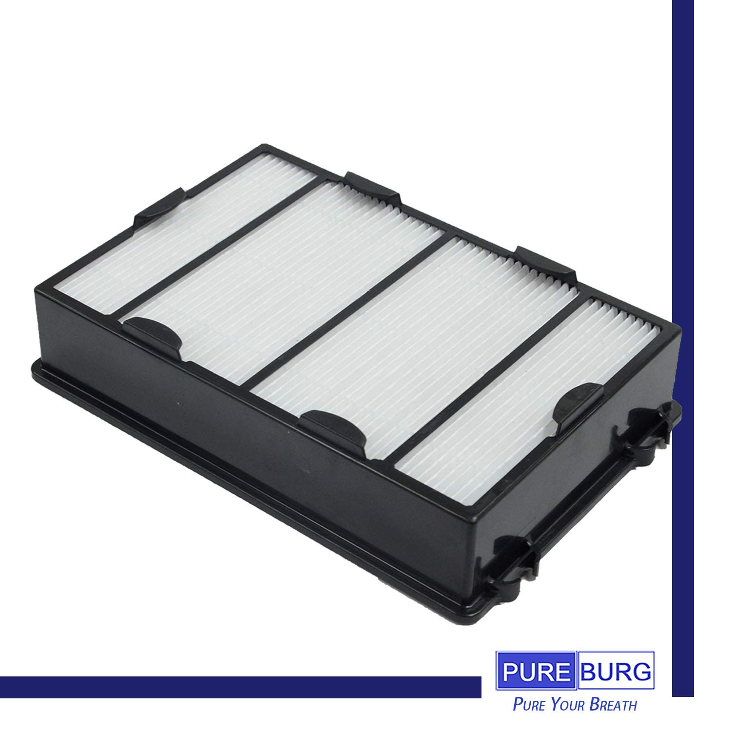 PUREBURG HPAF60 True HEPA Replacement Filter Set Compatible with Holmes Filter B Fits HPAF60 HAPF600 HAPF60 HAPF600D-U2 HAP8650B HAP8650B-NU Biaonaire GE 106633 Air Purifiers