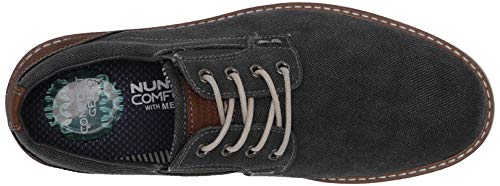 Nunn Bush Men's Barklay Canvas Plain Toe Oxford Lace Up, Gunmetal,11 W US