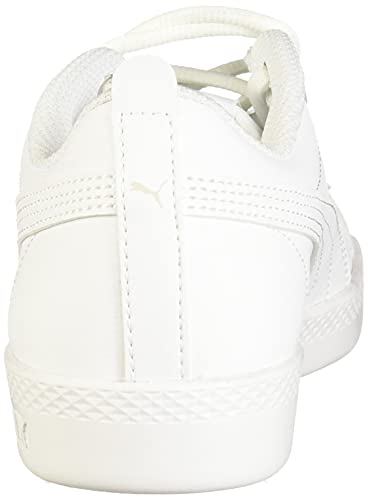 PUMA Women's SMASH V2 Sneaker, Puma White-Puma White, 7.5