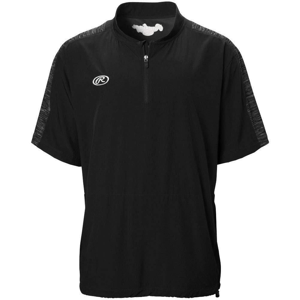 Rawlings Batting Practice Players Coaches Team Cage Jacket, Black, Small