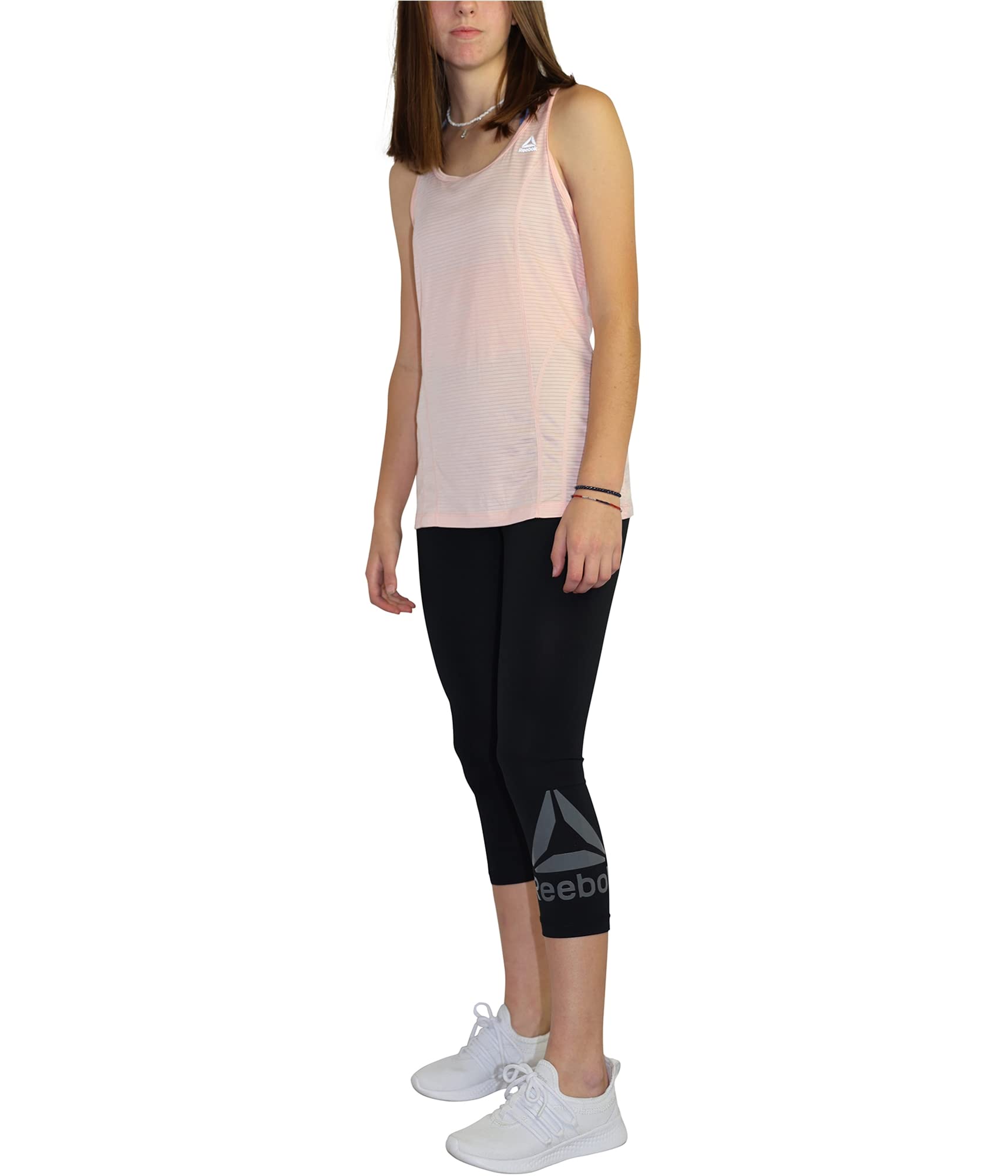 Reebok Womens Running Yoga Tank Top Pink XL