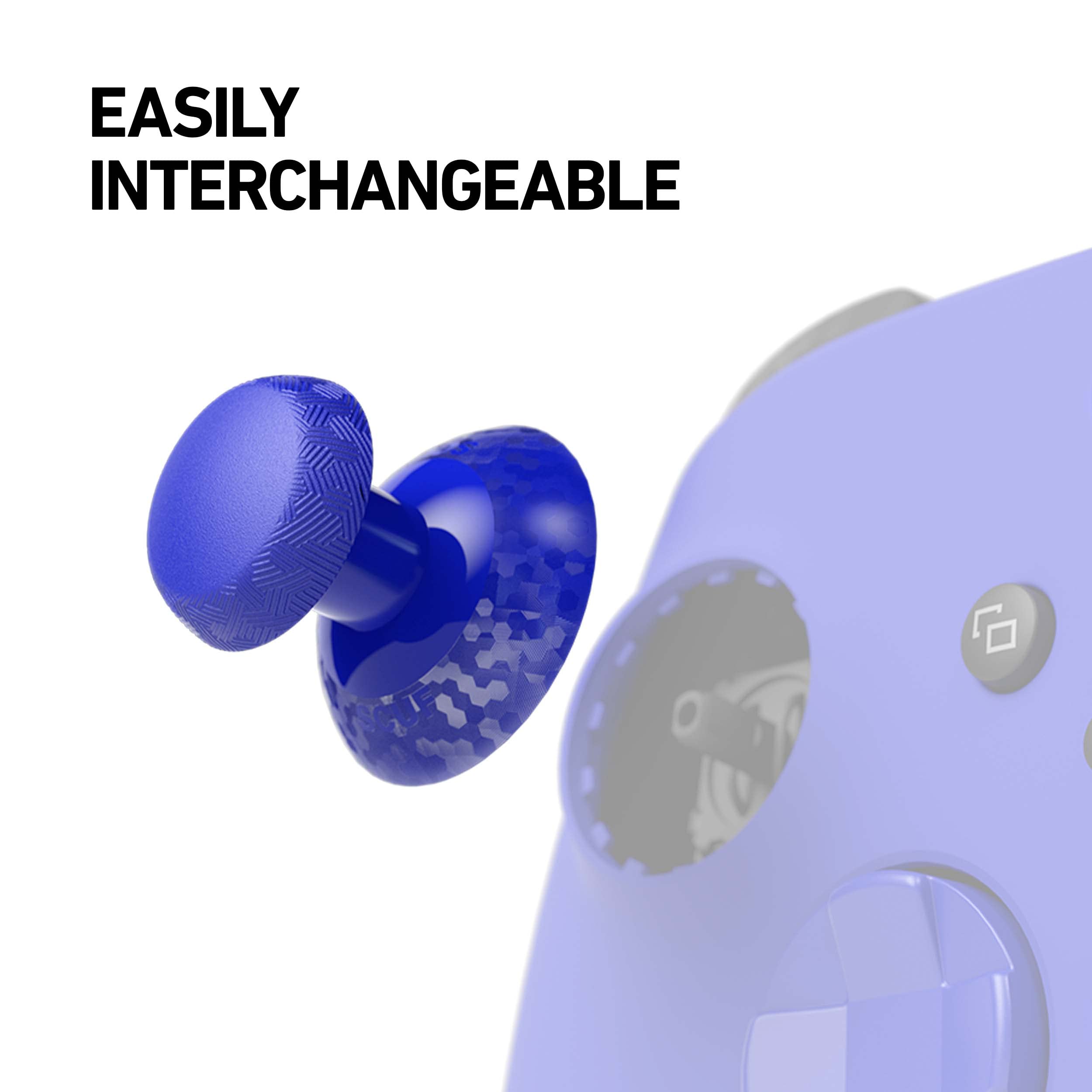 SCUF Instinct Interchangeable Thumbsticks 4 Pack, Replacement Joysticks only for SCUF Instinct Pro Performance Xbox Series X|S Controller - Blue