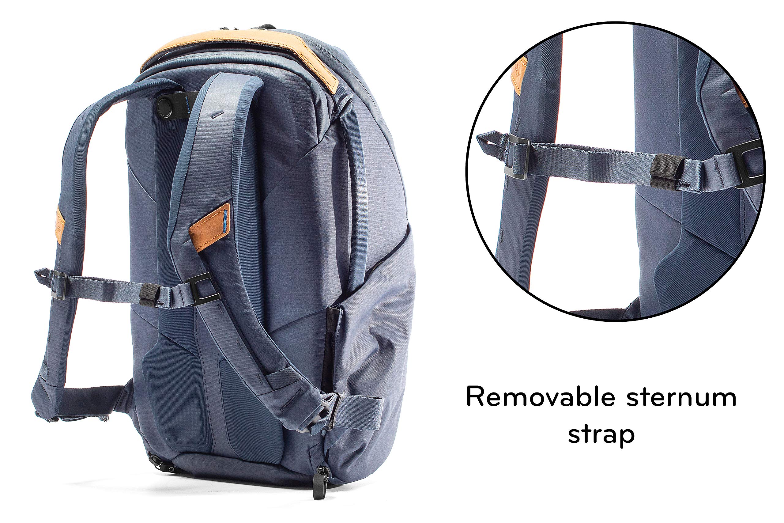 Peak Design Everyday Backpack Zip 15L Midnight, Carry-on Backpack with Laptop Sleeve (BEDBZ-15-MN-2)