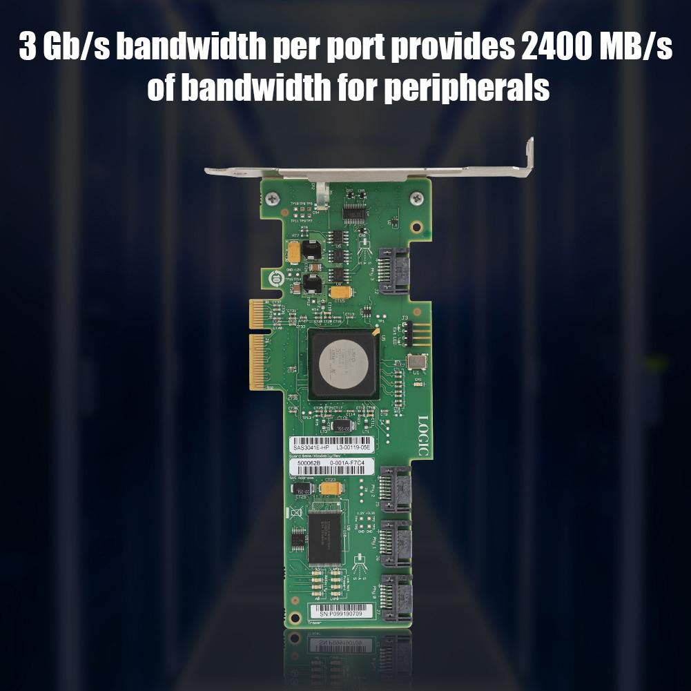SAS3041E Array Card, 1000MB,s 4 Channels LSISAS1064E LSI SAS3041E HP 4 Port SAS Card for HP Version 4 Port SAS RAID Array Card Controller for RAID