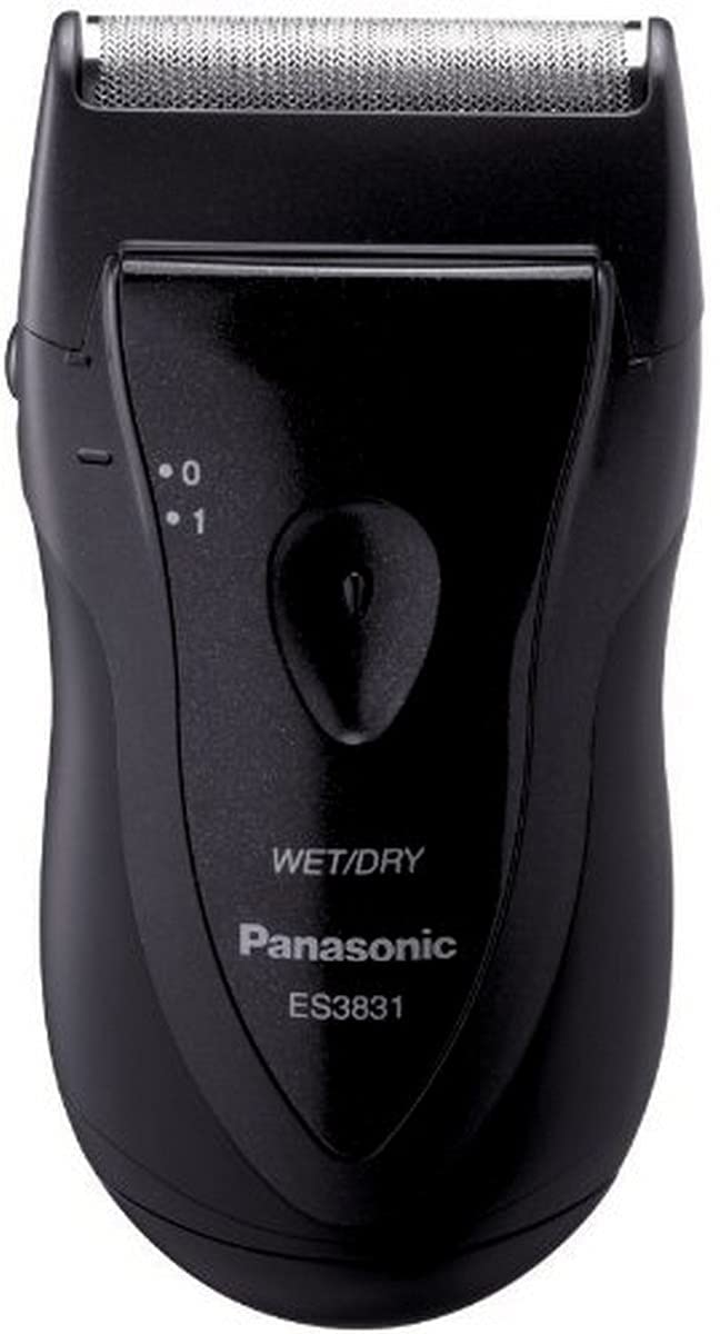 Panasonic ES 3831 K Men's Electric Razor Bundle: Cordless Wet/Dry Shaver + 4AA Battery Pack + BluebirdSales Deluxe Cleaning Cloth