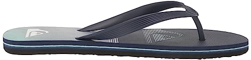 Quiksilver Men's Molokai Art Flip Flop Sandal, Blue/Blue/Green 233, 11