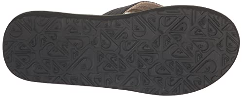 Quiksilver Men's Carver Print Sandal Flip-Flop, Green 1, 13