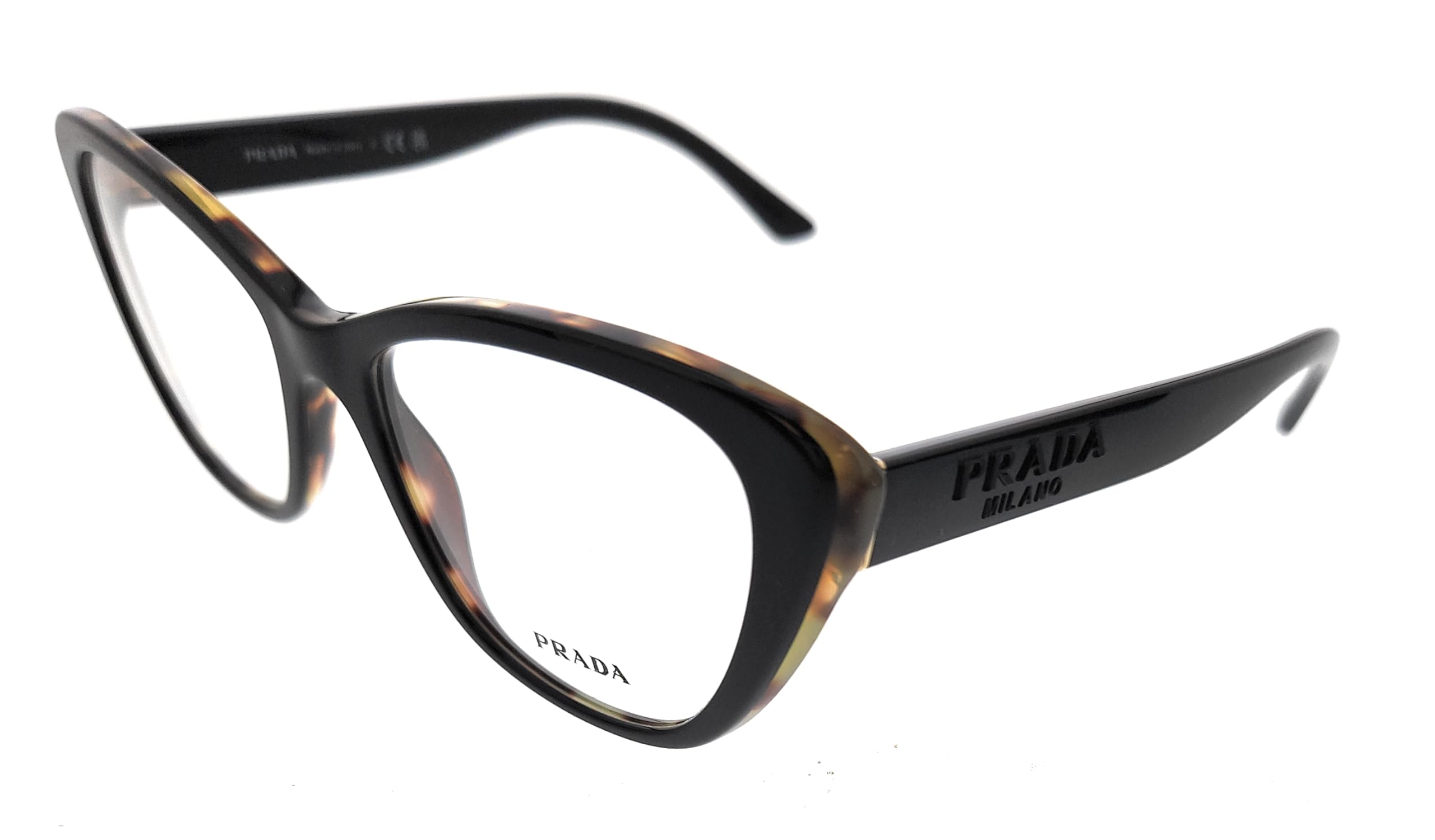 Prada PR 04WV Women's Eyeglasses Black/Medium Havana 54
