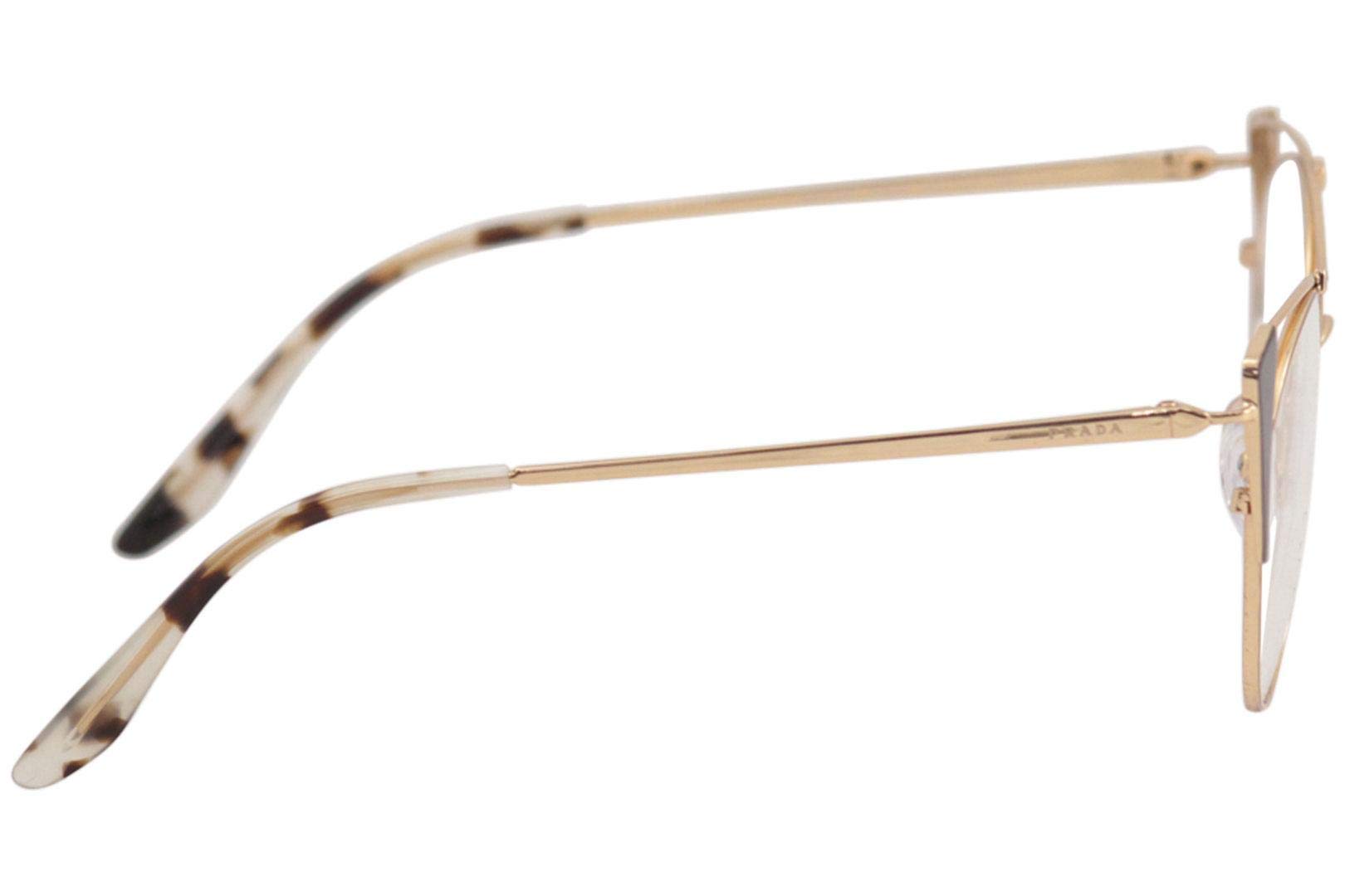 Prada PR 58VV - 3311O1 Eyeglass Frame CONCEPTUAL ROSE GOLD/BROWN w/DEMO LENS 53mm