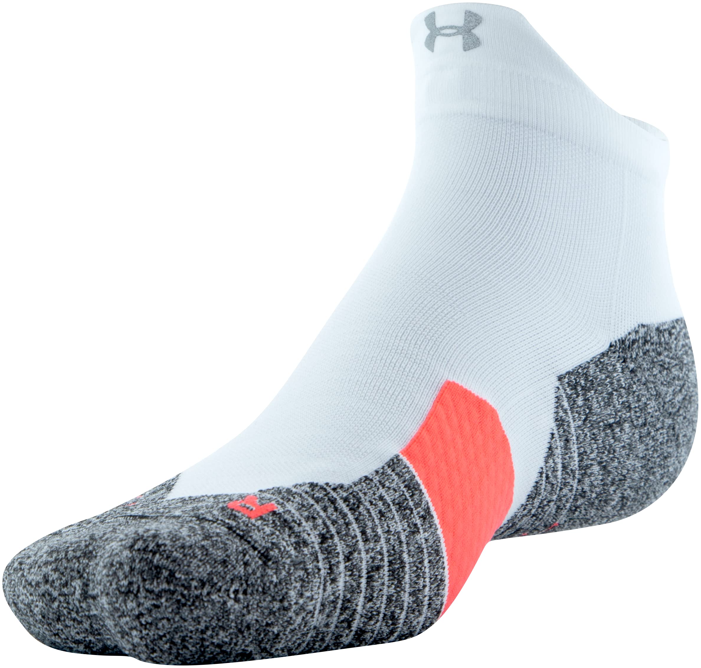 Under Armour Unisex-Adult Run Cushion Quarter Socks, Multipairs, White (3-Pairs), Large