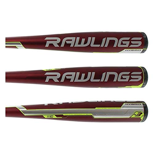 Rawlings Sporting Goods Velo Hybrid Balanced BBCOR High School/Collegiate Baseball Bat, 32"/29 oz