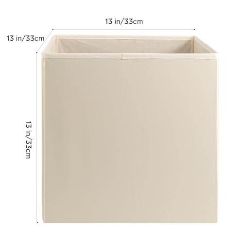 Vmotor Foldable Animal Canvas Storage Toy Box/Bin/Cube/Chest/Basket/Organizer For Kids, 13 inch(Fox)