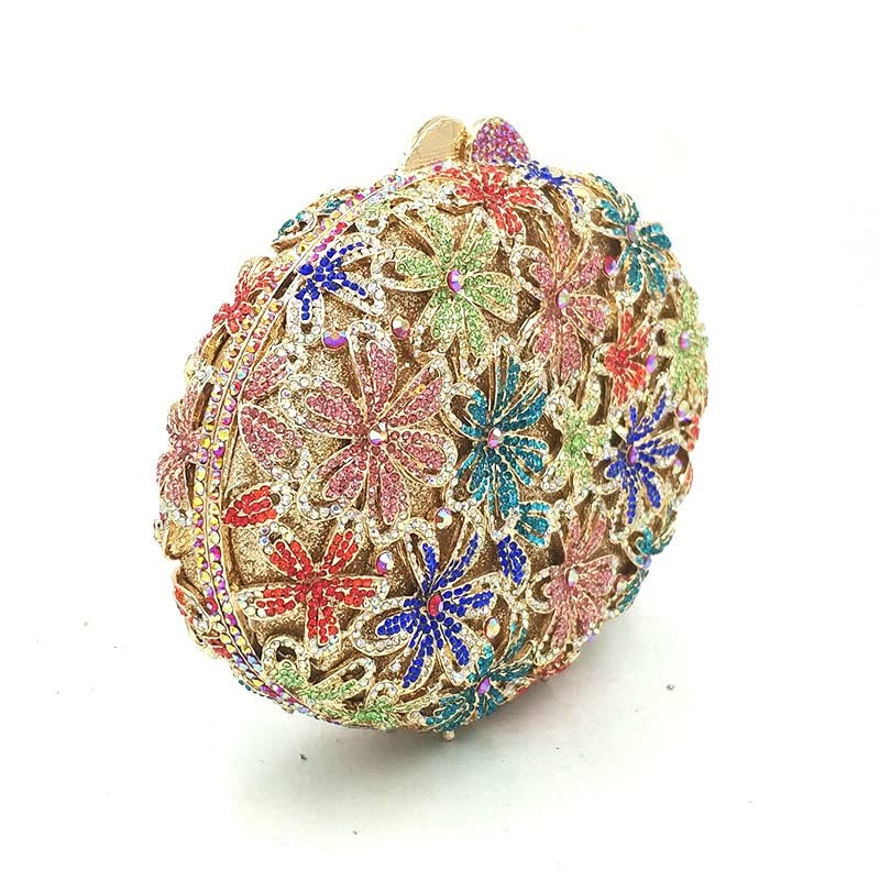 ZHUHW Bridal Wedding Party Purse Women Evening Party Bag Colorful Crystal Clutch