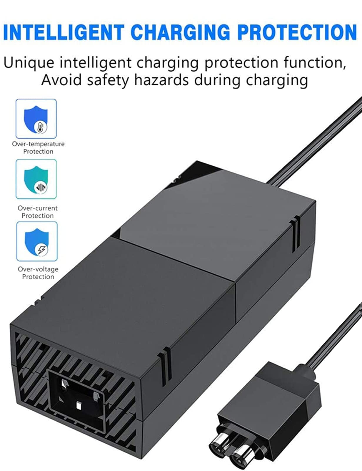 Power Supply Adapter Cord for Xbox Series S/X - Brick Cable with USB Charger for XBox Charging