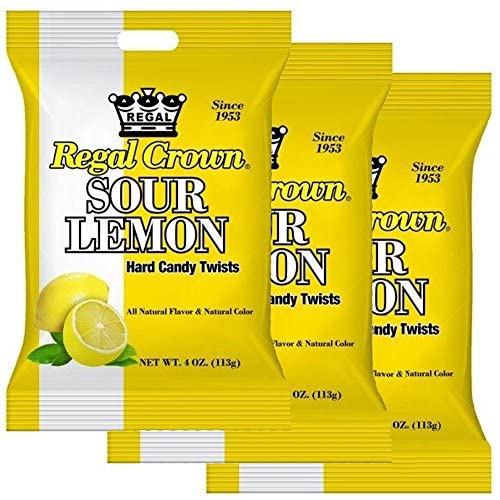Regal Sour Lemon Drops 3 4oz. Bags