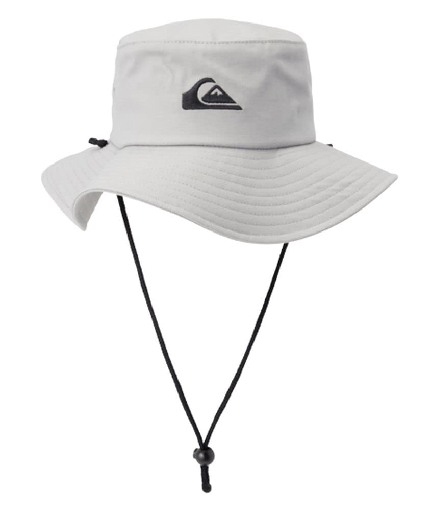 Quiksilver mens Bushmaster Sun Protection Floppy Visor Bucket Hat, Sleet, Large US