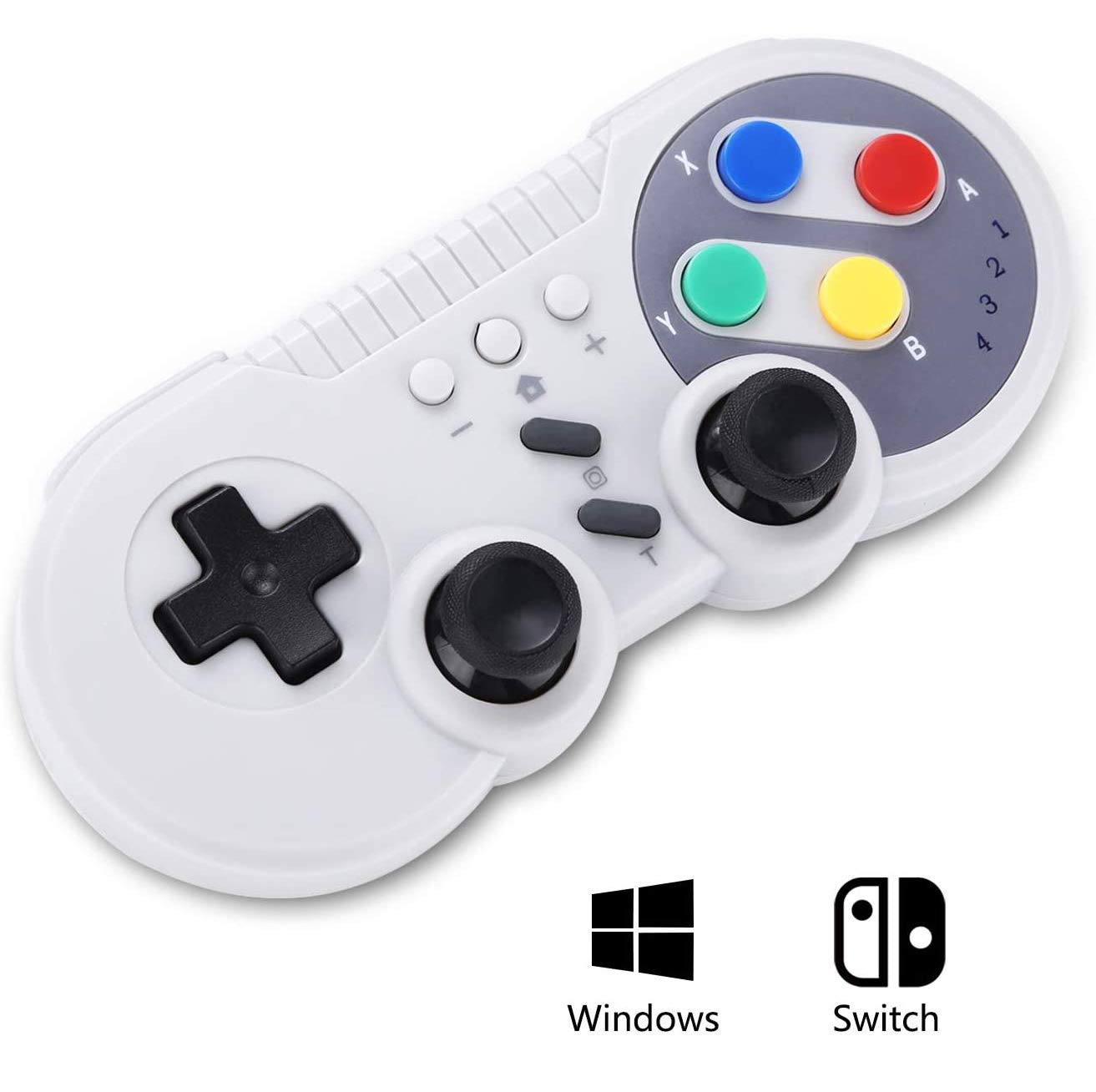 PowerLead Controller for Switch Pro, Wireless Pro Game Controller for Switch Console, Classic Gamepad for OLED/Windows PC, with Gyro Supports Dual Vibration Turbo Function