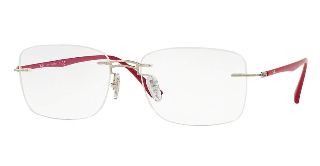Ray-Ban RB8750 - 1195 Sunglasses Silver; Purple-Reddish w/ Clear Demo Lens 59mm