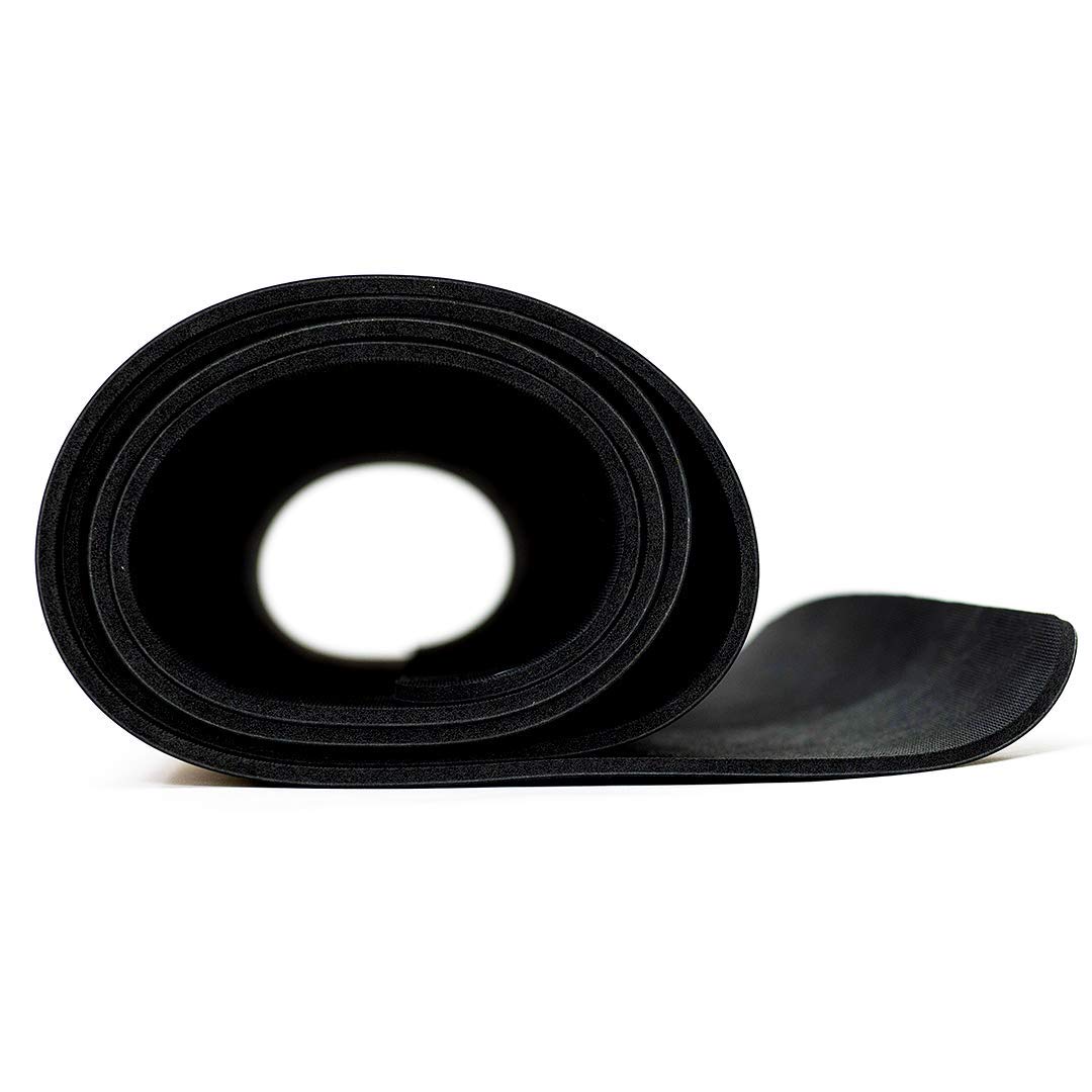 Specialty Select Eco-Friendly, Non Slip Yoga Mat with Unique Alignment Marker System - Made with All Natural Rubber - Biodegradable Yoga Mat - SGS Certified (Black)