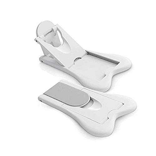 Sliding Door Lock for Child Safety - Baby Proof Doors & Closets. Childproof Your Home with No Screws or Drills (Set of 2, White)
