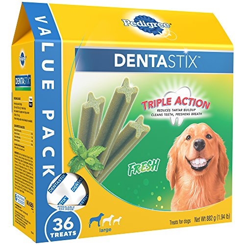 Pedigree Dentastix Large Dental Dog Treats Fresh, 7.76 Lb. Value Pack (144 Treats)