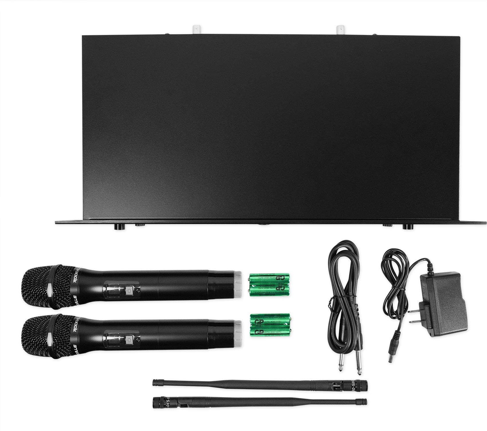 RockvilIe RWM3300UA Dual Handheld Microphones for Church Sound Systems
