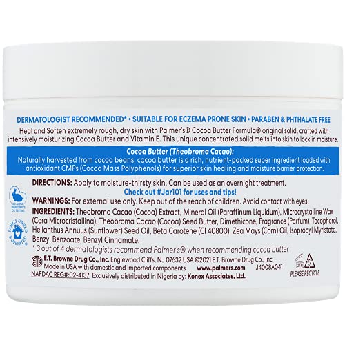 Palmerâs Cocoa Butter Formula Daily Skin Therapy, Solid , 7.25 Ounces (Pack of 3)