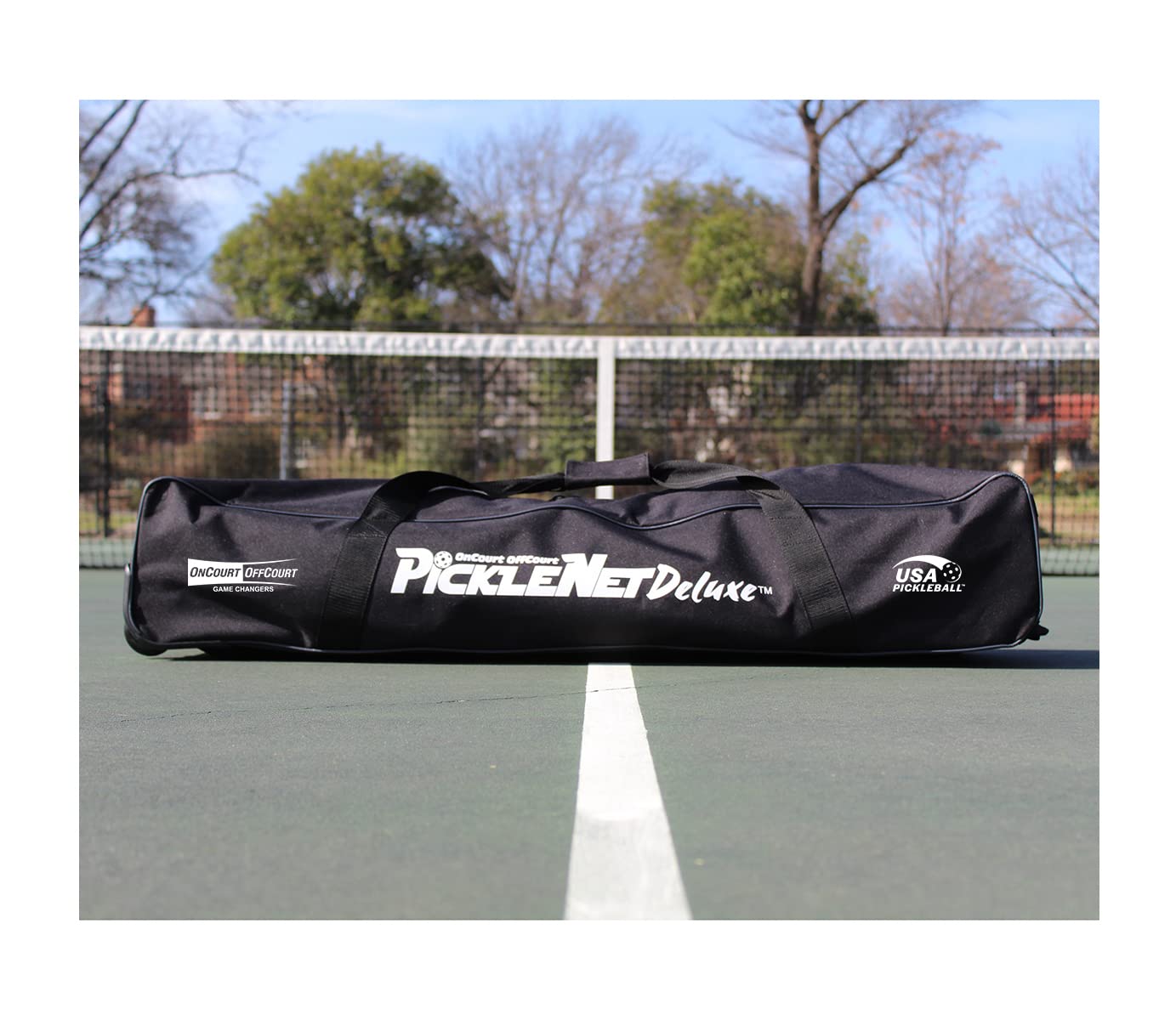 ONCOURT OFFCOURT PickleNet Deluxe TAPND 22'x 34" Oval Tubing Locking Wheels Pickleball Net System