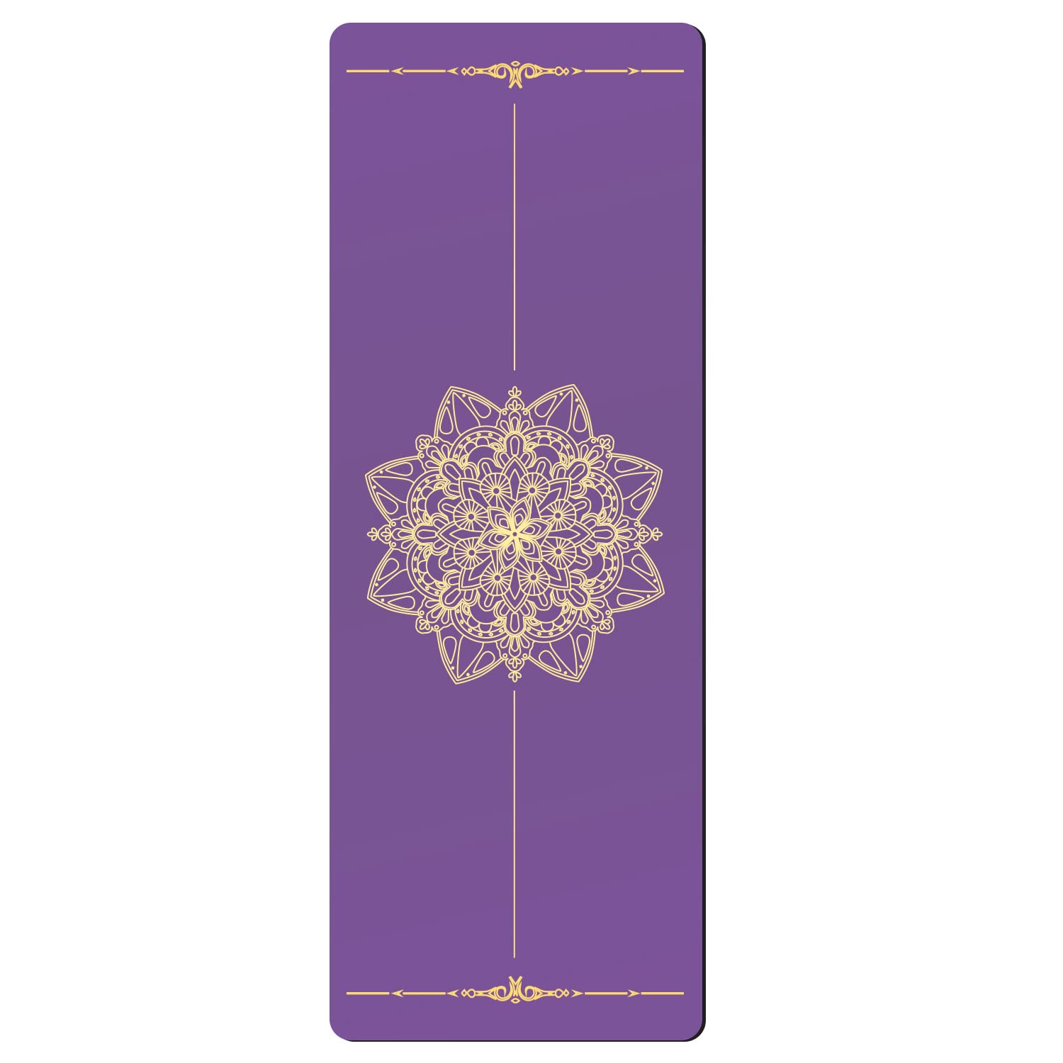 Upneargo Hot Yoga Mat Non Slip, Natural Rubber Base And Top Eco-Polyurethane Surface,Ultimate Grip Performance,Extra Large Size Exercise Mat For Hot Yoga, Pilates & Stretching, Free Carry Strap