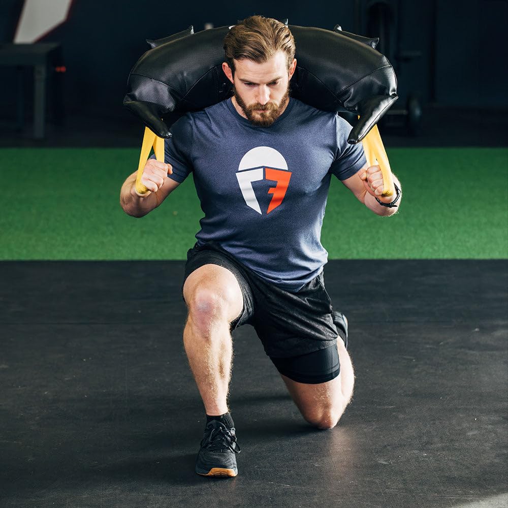 Titan Fitness 20 LB Functional Training Swing Bag, PU Material Bulgarian Power Sand Bag, Multiple Grips for Squats, Lunges, Throws, and More