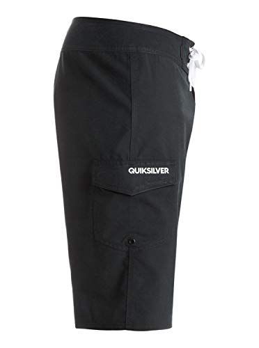 Quiksilver Men's Standard Everyday 21 Board Short Swim Trunk Bathing Suit, Black, 33
