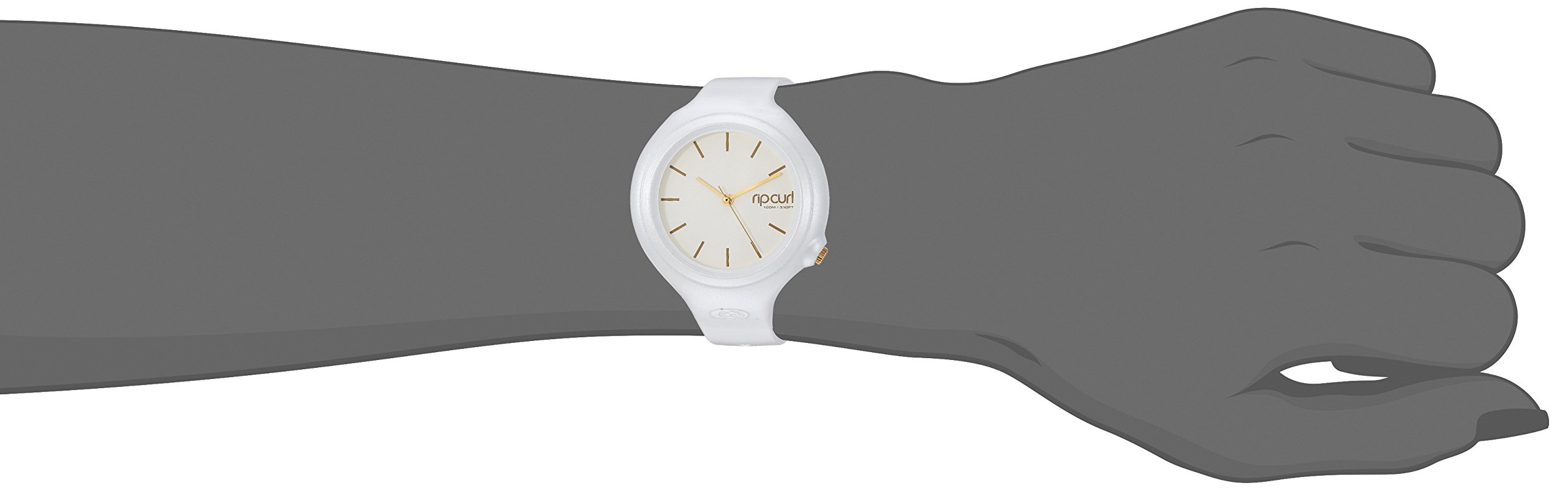 Rip Curl Women's Aurora Quartz Sport Watch with Polyurethane Strap | Lightweight, Waterproof Tested Stopwatch for Surfing, Swimming, Running | 35mm Case Diameter