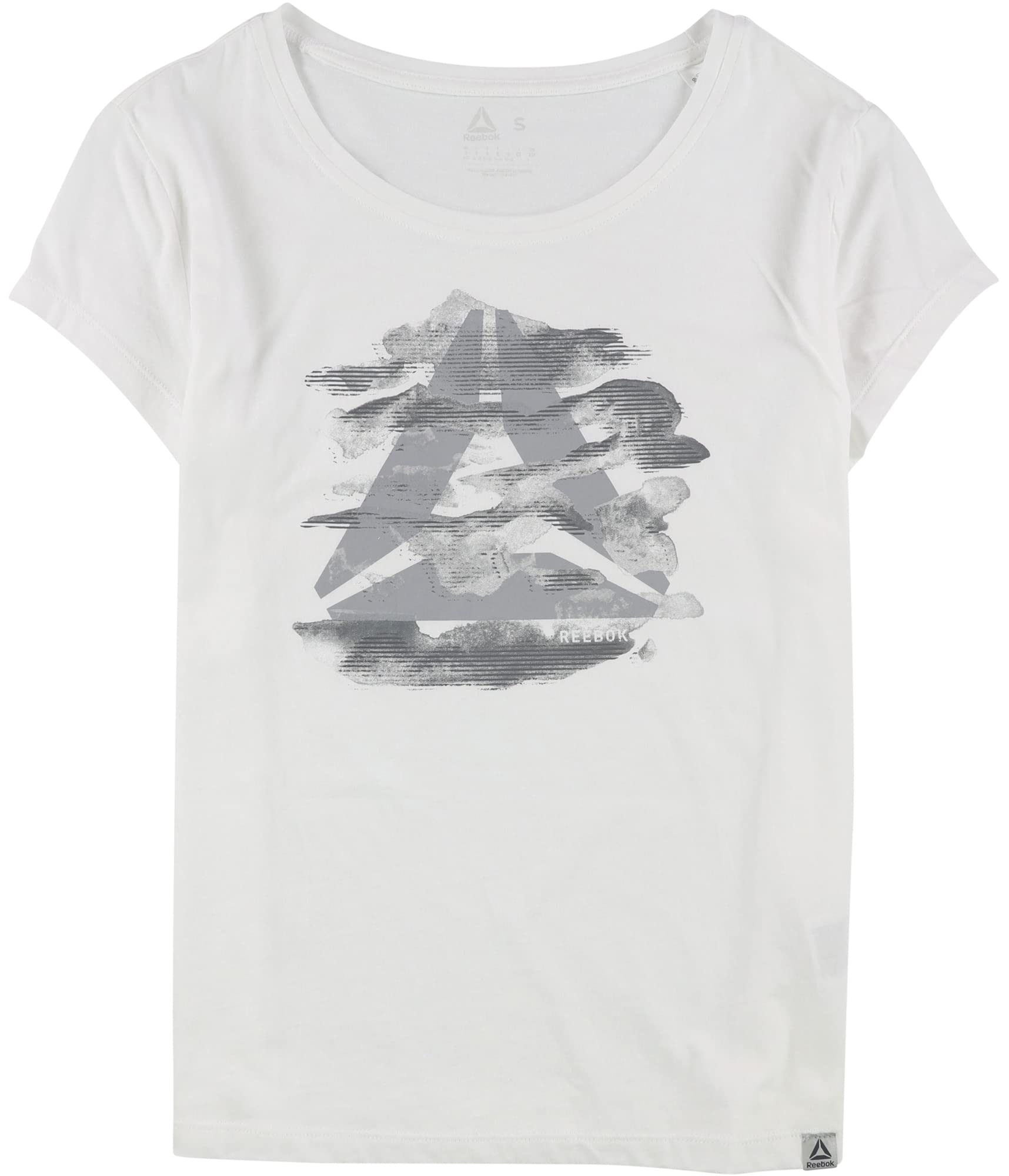 Reebok Camo Print Delta Tee, White, Small