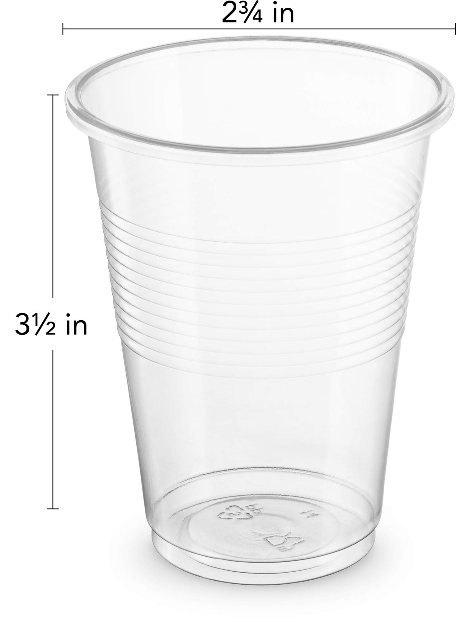 PLASTICPRO 7 oz Clear Plastic Disposable Drinking Cups [400 count]