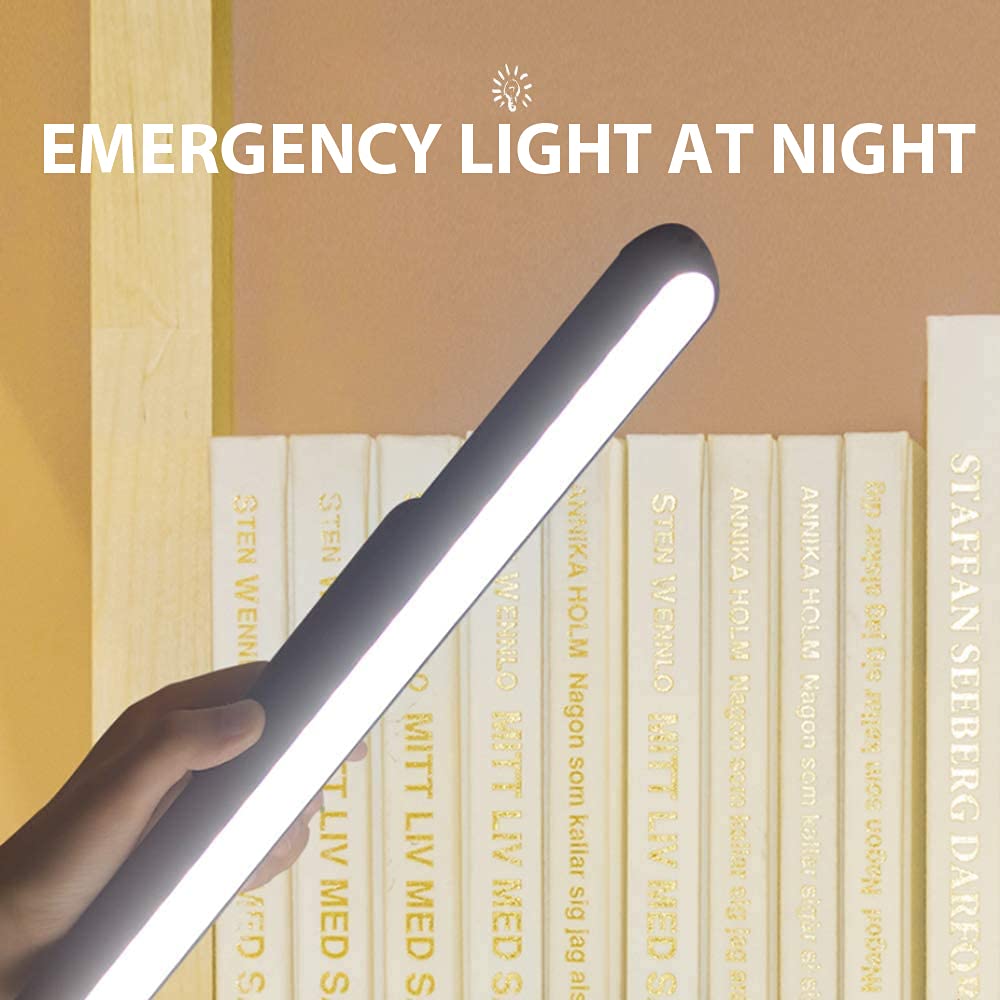 Semdisan Closet Light, Led Strip Light Under Cabinet, Bedside Wall Lamp, 3.5W Rechargeable Battery Light Bar Adjustable Dimmable Brightness for Bedroom Kitchen Dorm Wardrobe