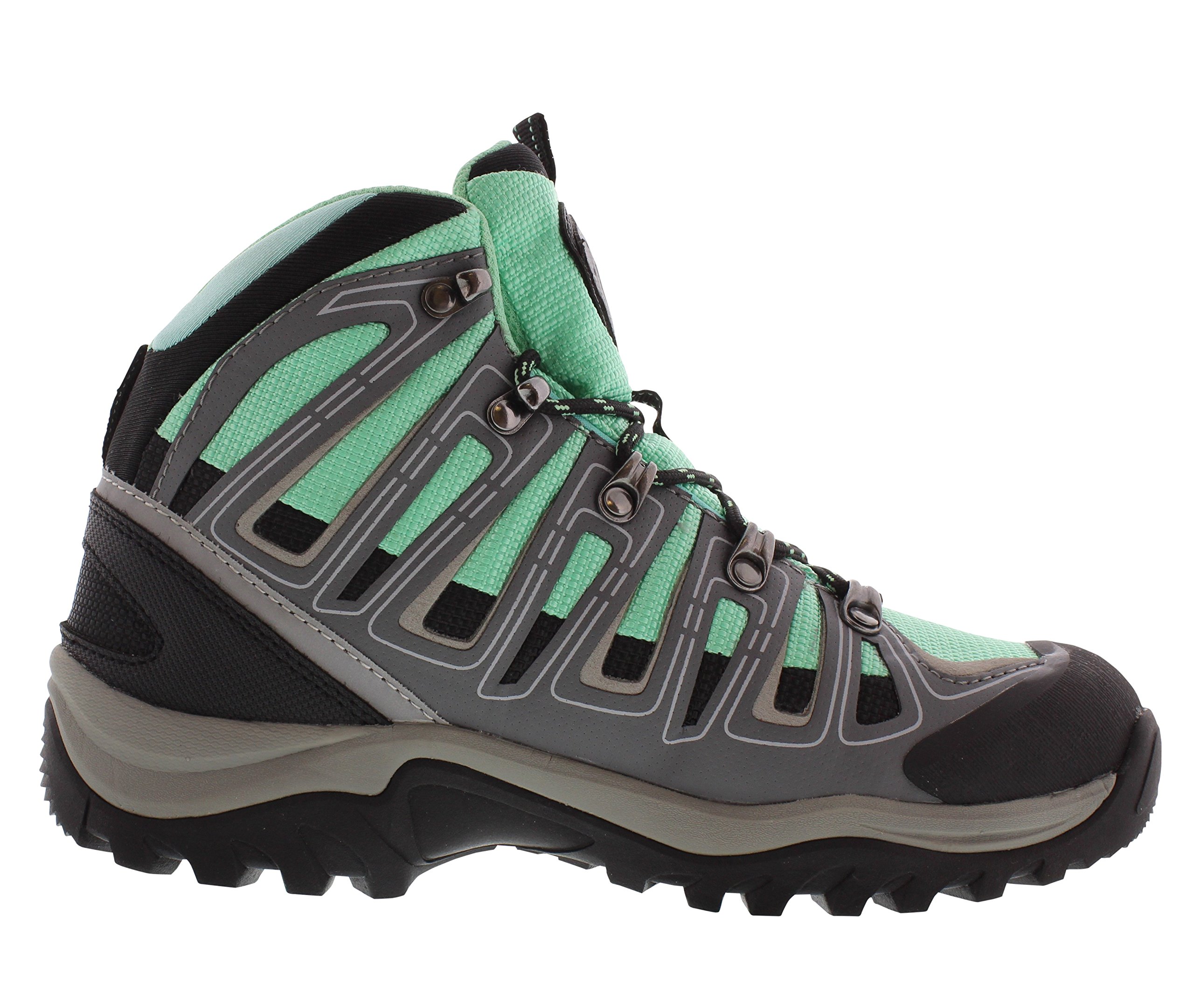 Pacific Mountain Incline Womens Waterproof Hiking Backpacking Size 9, Color: Black, Grey, Turquoise