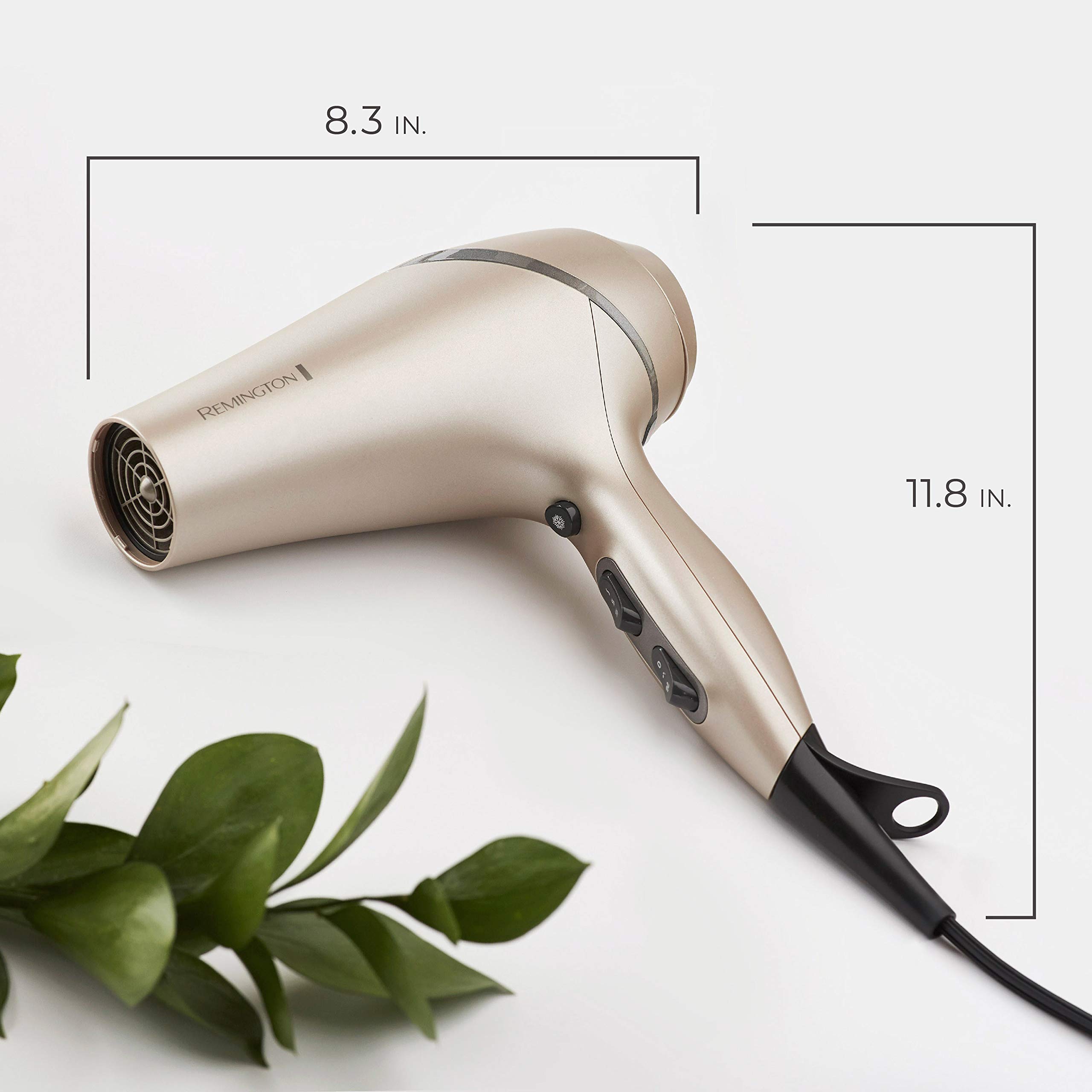 Remington Hair Dryer With Color Care Technology, Champagne/gray, 1 Pound