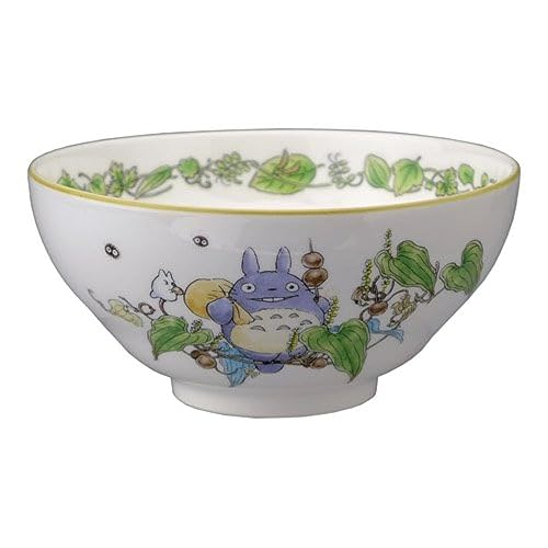 Totoro Sitting on Leaves Noritake X Studio Ghibli Neighbor Totoro Japanese rice bowl (Japan Import))