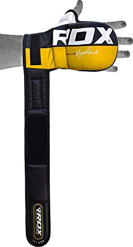 RDX MMA Gloves for Martial Arts Training and Sparring, Mitts for Grappling, Kickboxing, Muay Thai, Punching Bag & Cage Fighting Men Women Home Gym Use