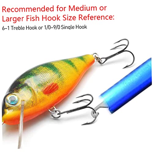 Tuimiyisou Fish Hook Remover Combo Kit Digital Fish Scale Handheld Electronic Floating Fish Clamp Fishing Lanyard Hook Removal Kit Blue 1 Set Fishing Accessories-Tools