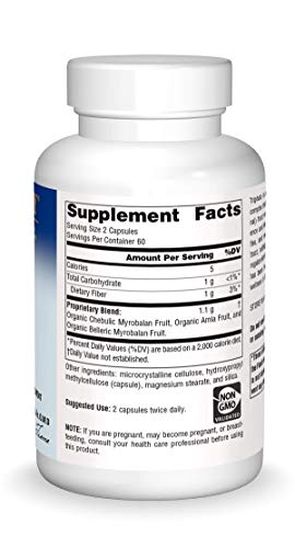 Planetary Herbals Triphala Gold 550mg Cleanser & Tonifier Extra Strength Ayurvedic - 120 Veggi Caps