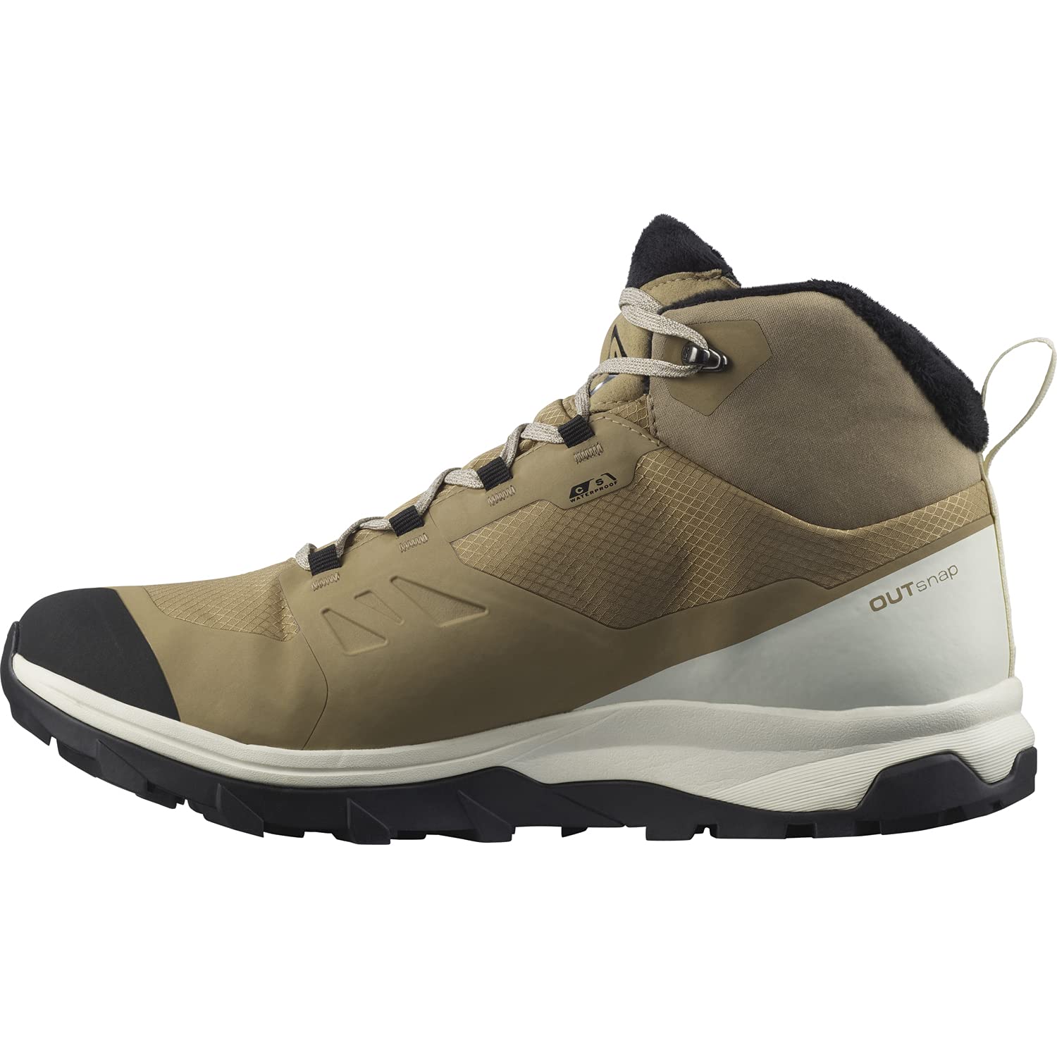 Salomon OUTSNAP CLIMASALOMON Waterproof Winter Boots for Men Snow, Kelp/Vanilla Ice/Black, 10.5
