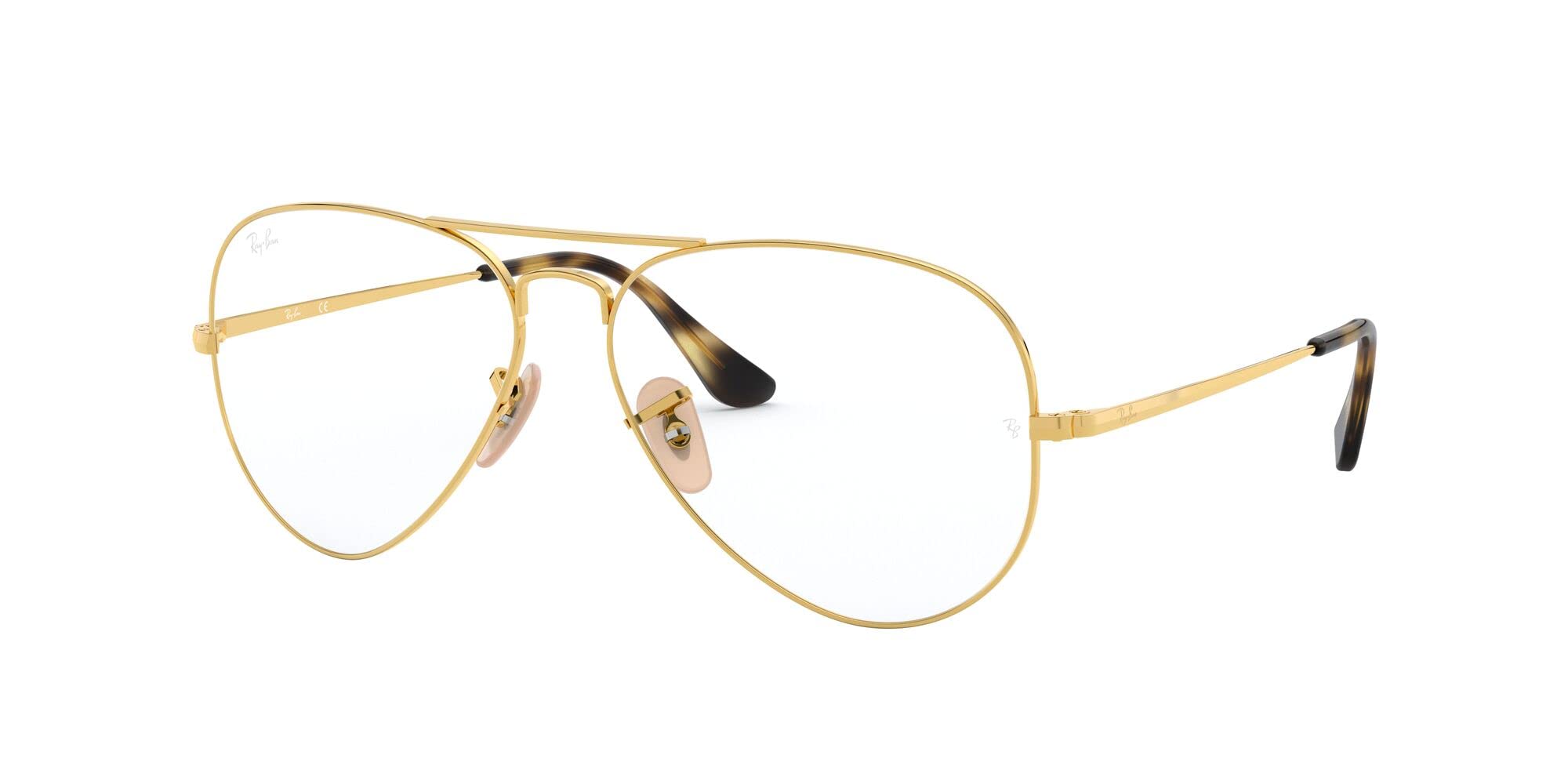 Ray-Ban Rx6489 Aviator Prescription Eyeglass Frames, Arista/Demo Lens, 58 mm