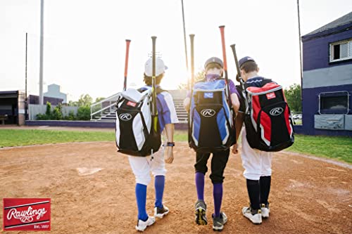 Rawlings | R500 Backpack Equipment Bag | Baseball / Softball | Royal