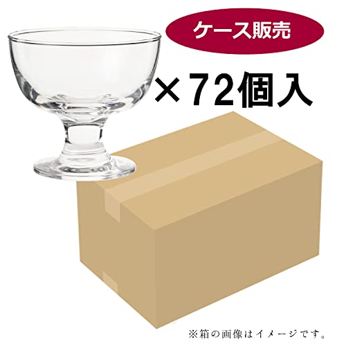 Toyo Sasaki Glass 35301 Pulace Parlor, Sunday (Sold by Case), Dishwasher Safe, Made in Japan, Approx. 9.1 fl oz (270 ml), Pack of 72, Clear