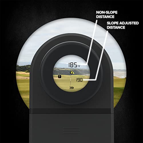 Precision Pro Golf NX7 Pro Slope Rangefinder, Golf Rangefinder, Golf Accessories, 6X Magnification, Tournament Legal, Weather Resistant, Adaptive Slope, 600 Yard Range