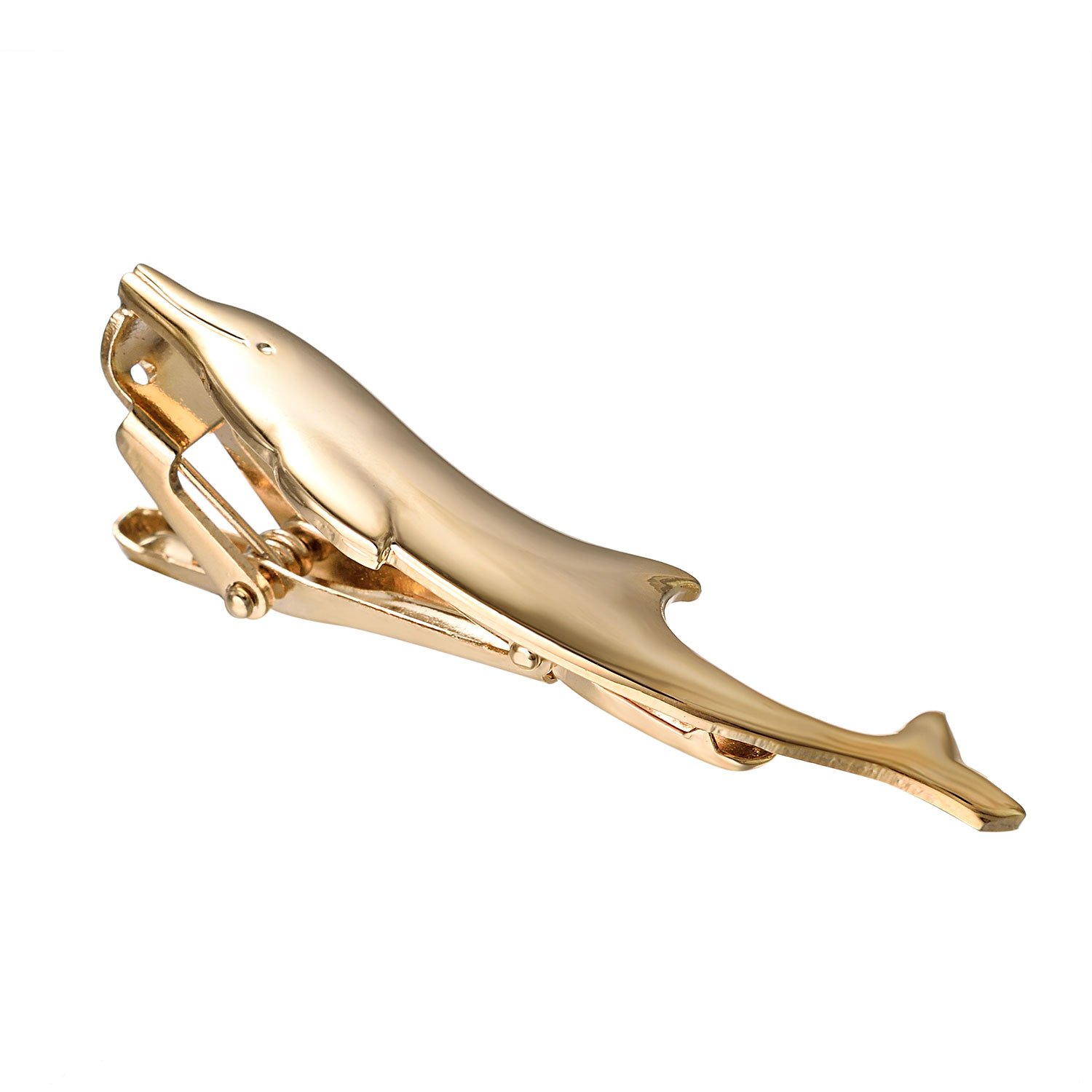 RunootPR Black Wolf Tie Clip for Men Unique 2.2" Animal Tie Bar Personailzed Jewelry Gift