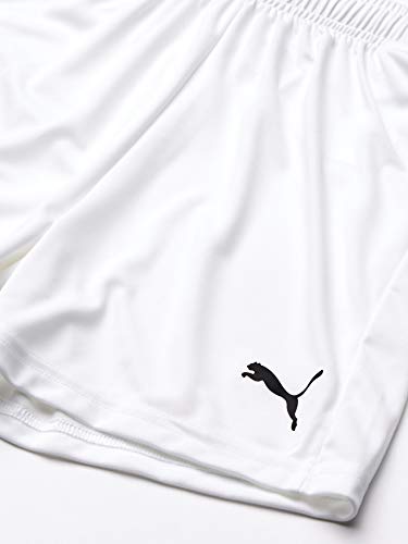 PUMA Unisex Liga Core Shorts Youth, White/Black, X-Large