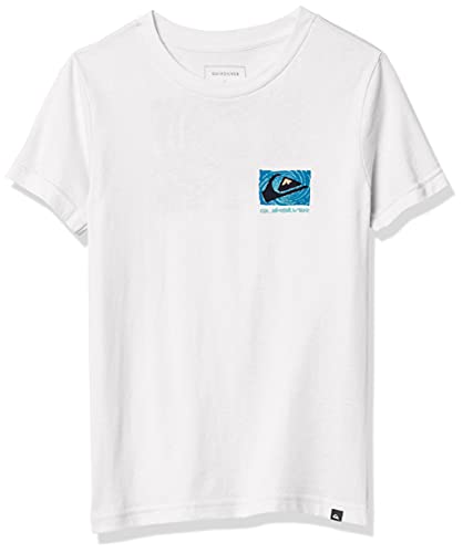 Quiksilver boys Twisted T-shirt Tee Shirt, White, 7 US