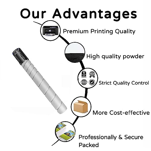 RIOMAN TN226 Toner Cartridge Compatible Replacement for Konica Minolta TN226 to Use with BH7221I 7223I 7228I Toner Printer Black